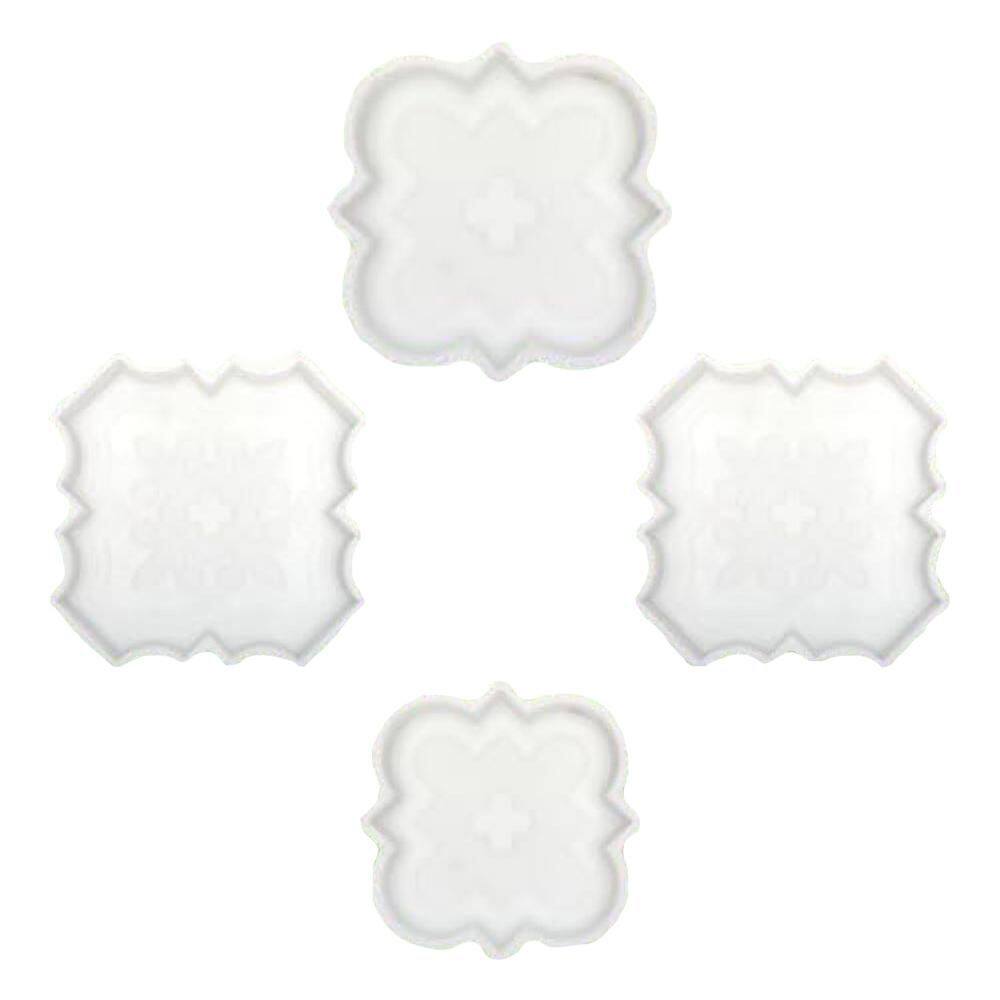 KIWDZFU Large Small Interlocking Paver Stone Molds 4pcs Plastic ...