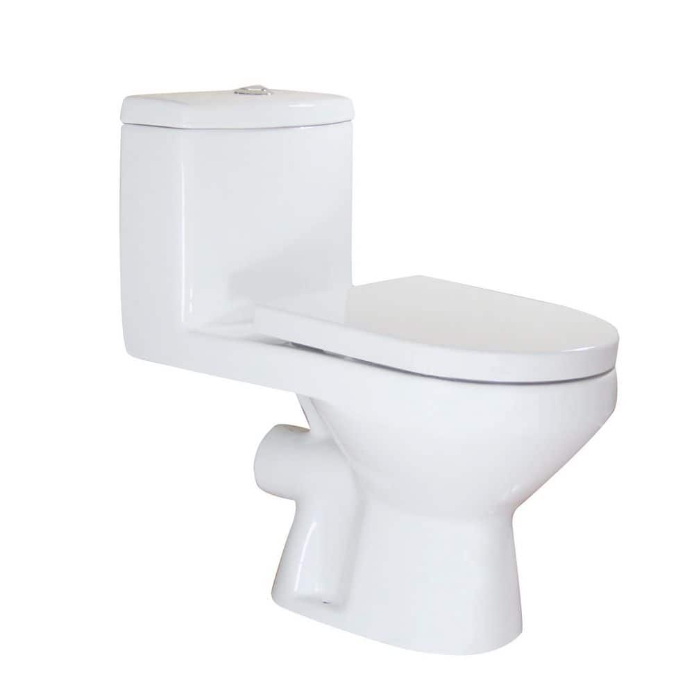 Yingze Rear Outlet One Piece Toilet with 16.5 Standard Height Dual ...