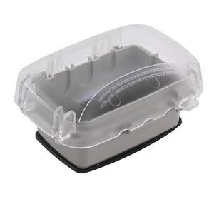 Intermatic Clear 2-Gang Weatherproof In-Use Receptacle Cover WP1220C ...
