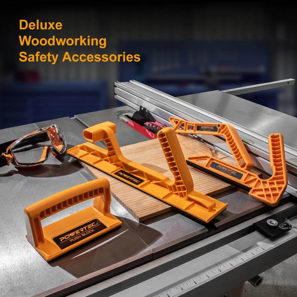 Buy Plastic L Push Stick Deluxe L-Shaped Woodworking Push Tools (2-Pack ...