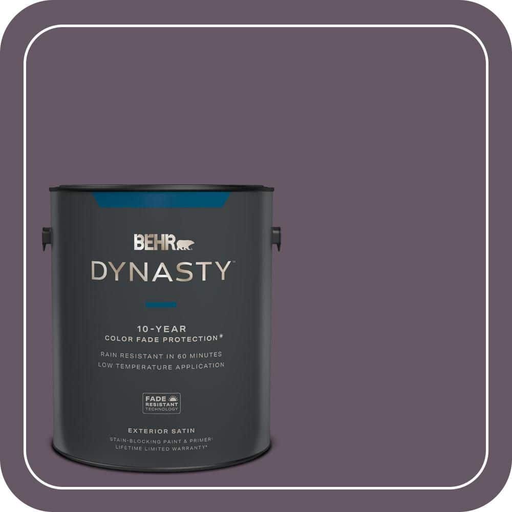 BEHR DYNASTY 1 gal. #PPU17-05 Preservation Plum Satin Enamel Exterior ...