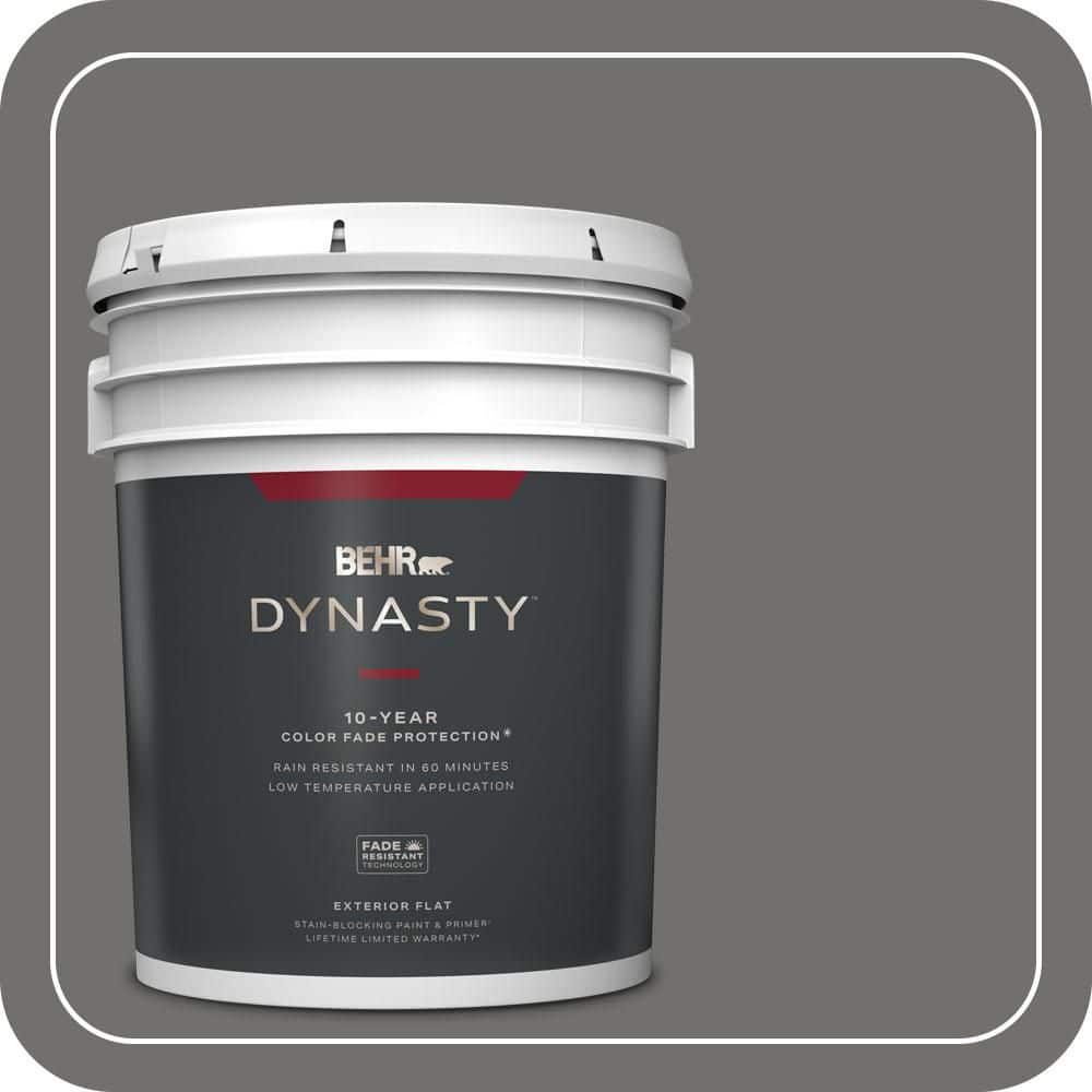 BEHR DYNASTY 5 gal. #PPU24-05 Ancestral Flat Exterior Stain-Blocking ...
