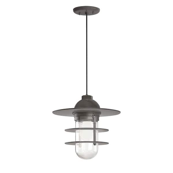 Troy RLM Retro Industrial 10 in. Shade 1-Light Textured Bronze Finish ...