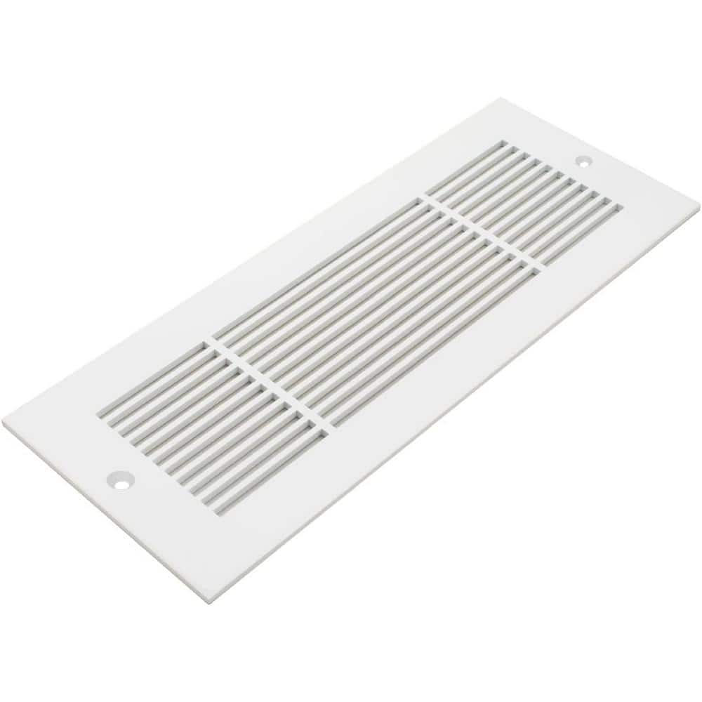 Reggio Registers Royal 10 in. x 4 in. White Steel Vent Cover Grille for ...