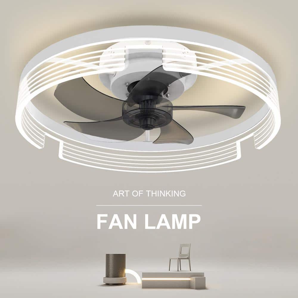 Tivleed 19.7 in. Recessed LED Fan Light, Cool White-Natural-Warm White ...