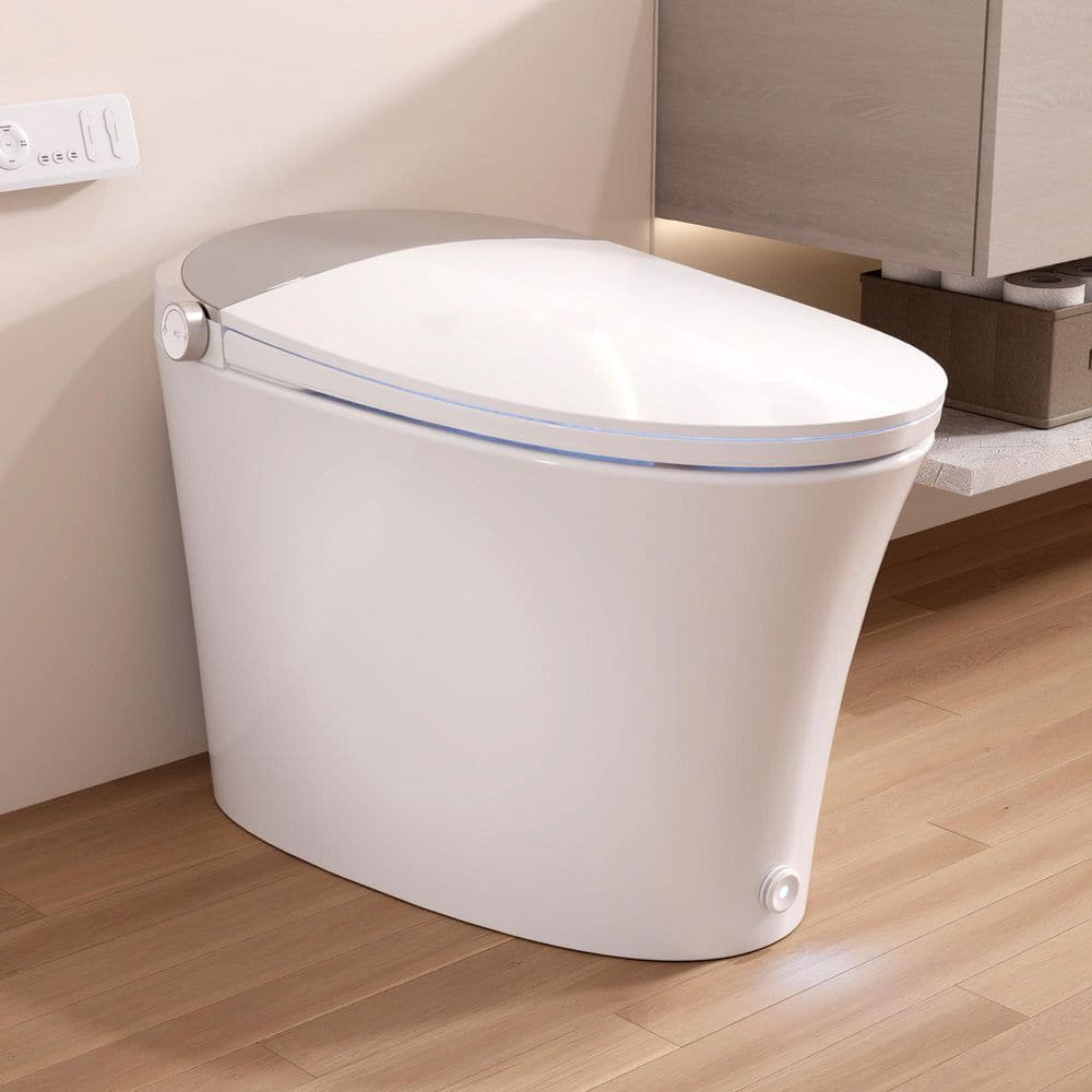 Reviews for DEERVALLEY Elongated ADA Smart Toilet Bidet in White with ...