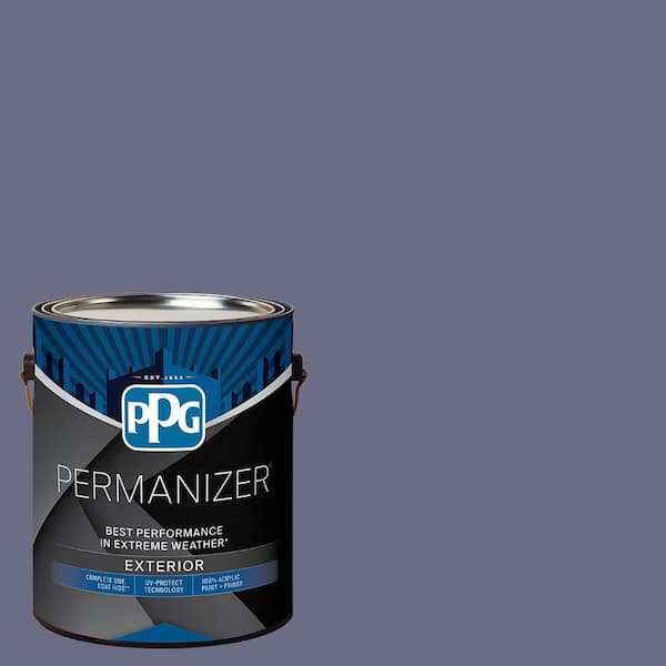 PERMANIZER 1 gal. PPG1169-6 Great Grape Flat Exterior Paint PPG1169-6PZ ...