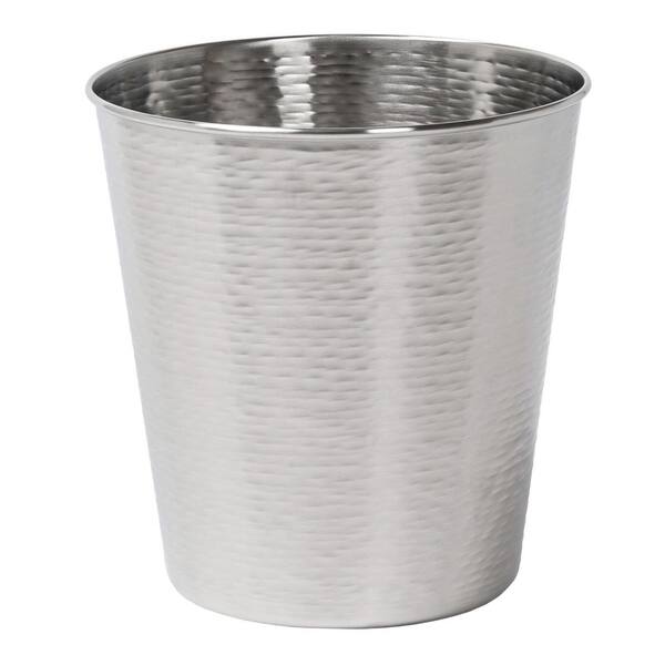happimess Remi Modern Classic Textured Steel 2 Gal. Wastebasket ...