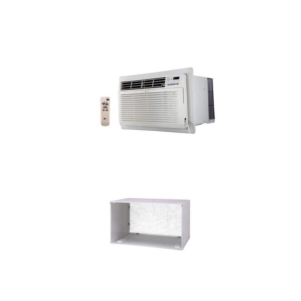 LG 9,800 BTU 230/208-Volt AC (450 Sq. Ft.) with Heater, Remote and Wall ...