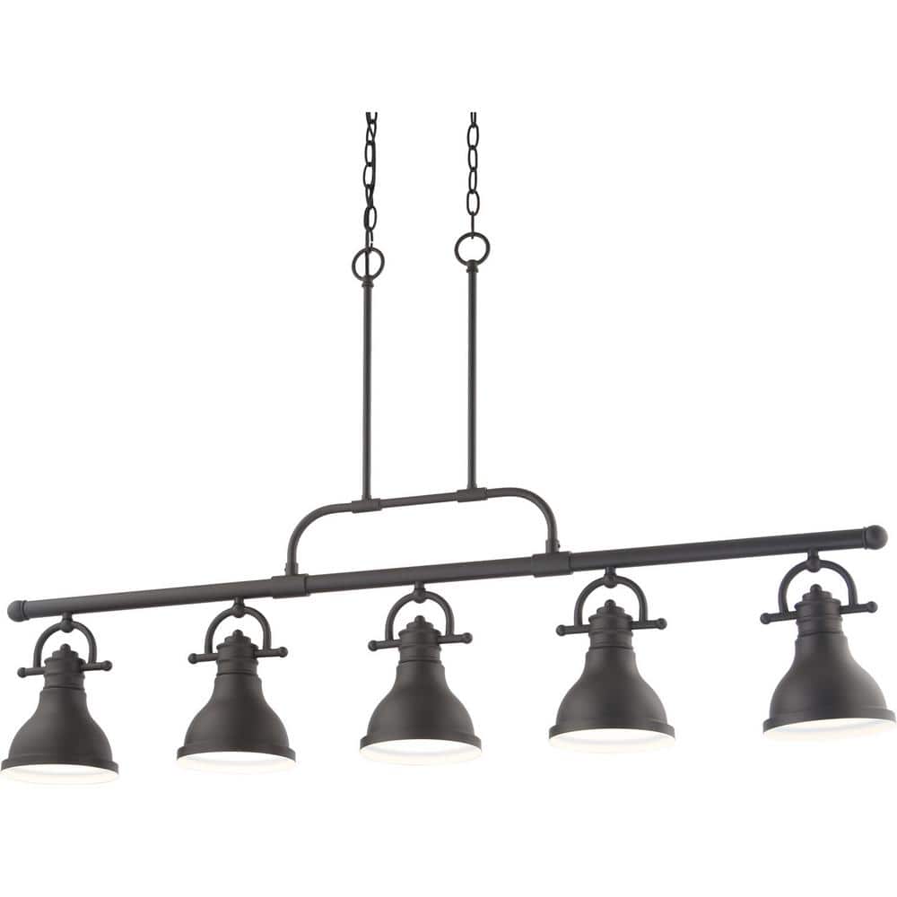 Volume Lighting 5-Light Indoor Foundry Bronze Linear Kitchen Island ...
