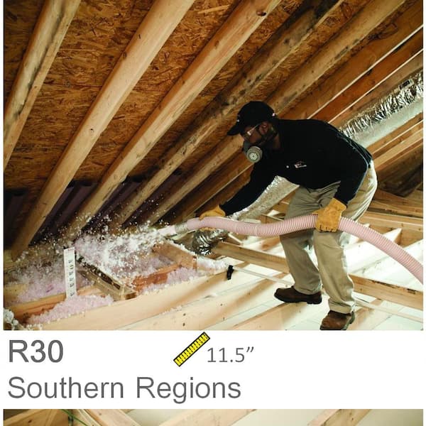 Installed R-30 Fiberglass Blown-in Attic Insulation (1,800 sq. ft.) R ...