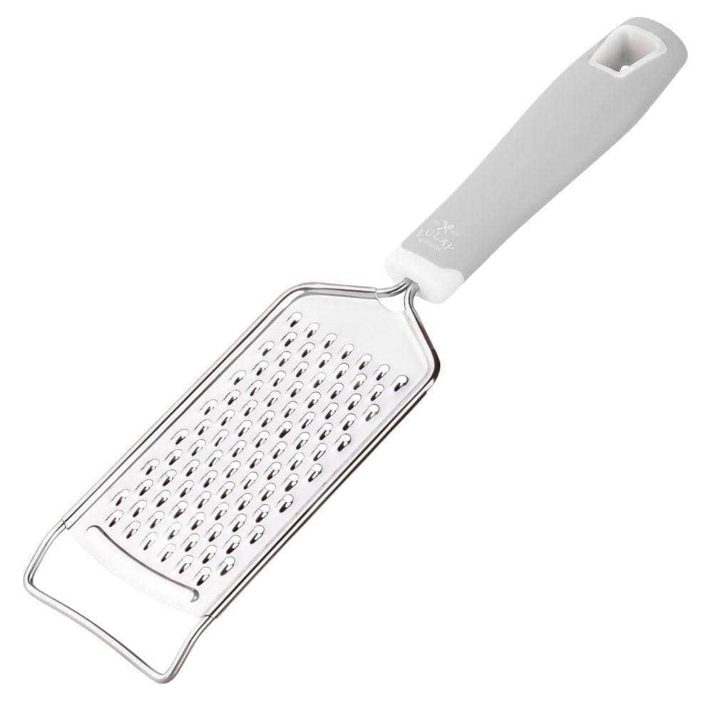 Zulay Kitchen Professional Stainless Steel Flat Handheld Cheese Grater - White Z-CH-GTR-WT - The ...