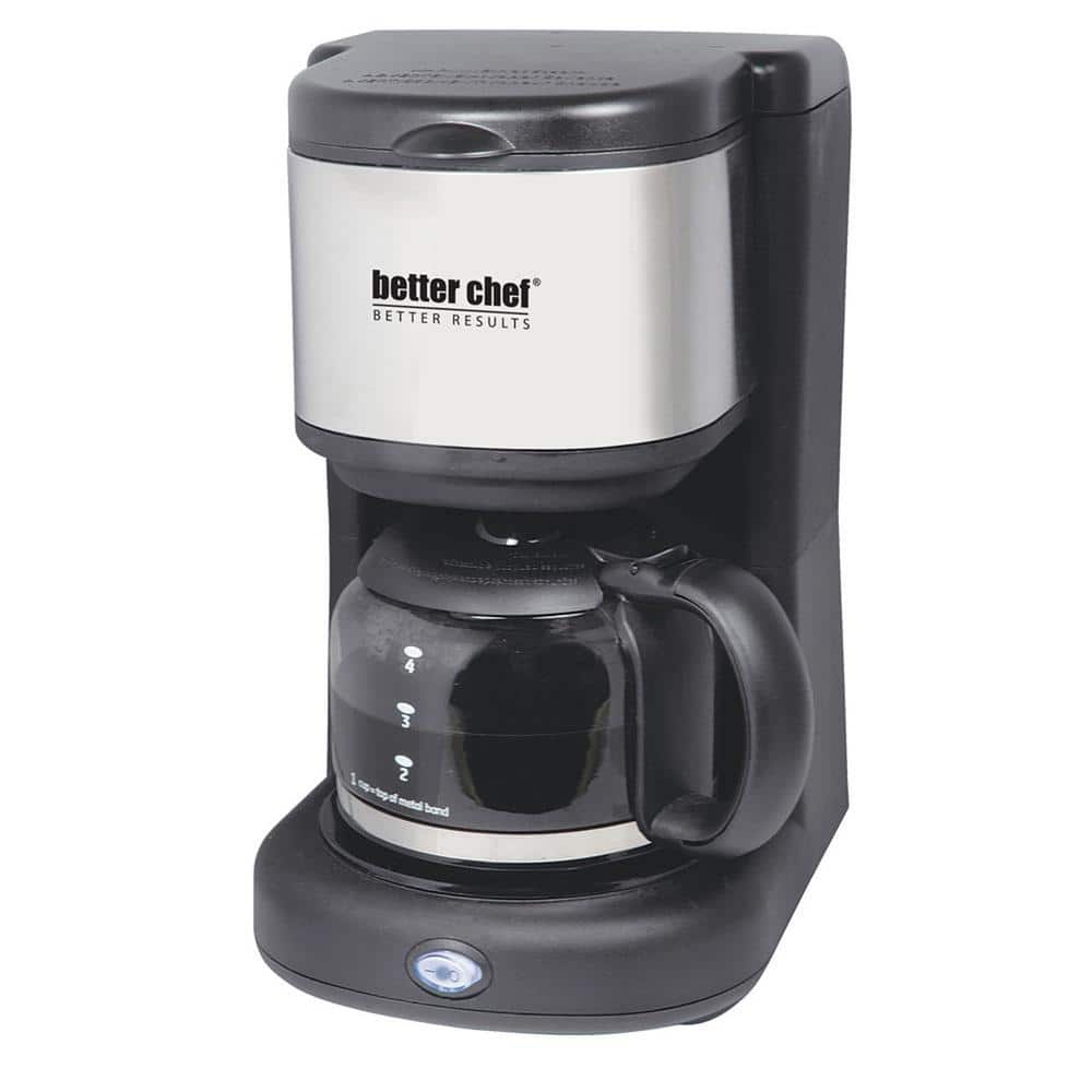 Better Chef 4 Cup Coffee Maker in Black 98576857M - The Home Depot