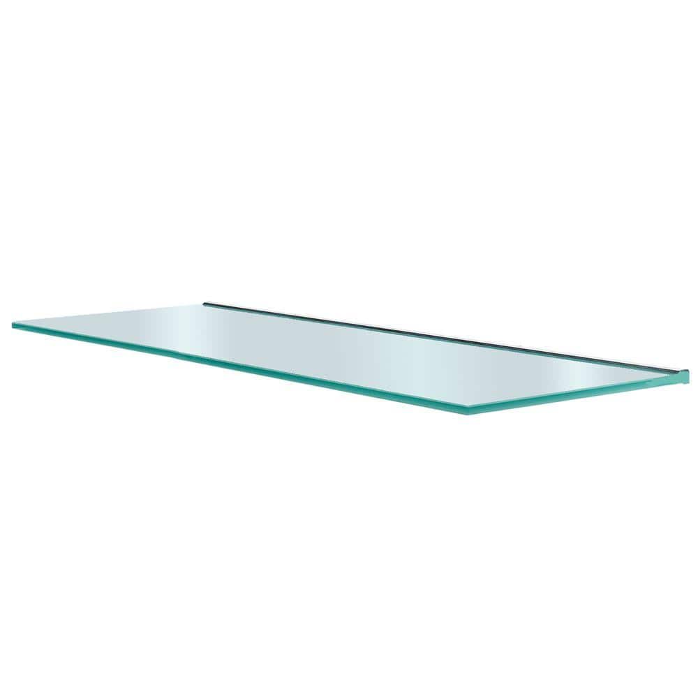 Glacier 36 in. x 12 in. Glass Shelf GL9030OP - The Home Depot