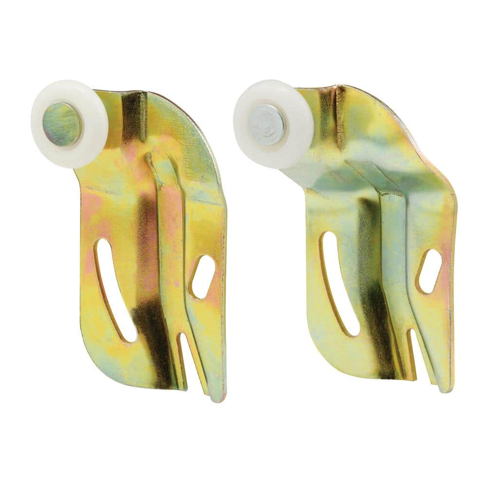 Prime-Line Sliding Closet Door Roller Kit 3/4 in. Nylon Wheels. Front ...
