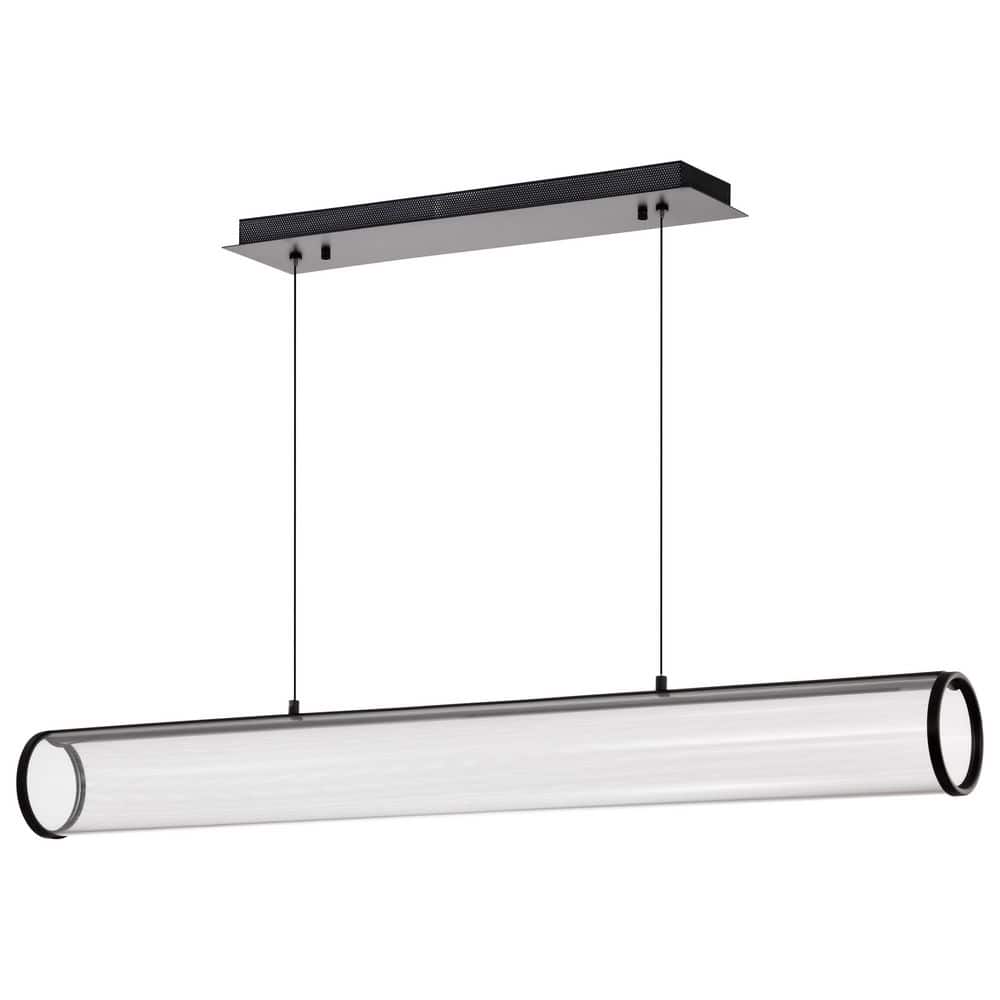 SATCO Vale Integrated LED Matte Black Billiard Light with Acrylic Lens ...