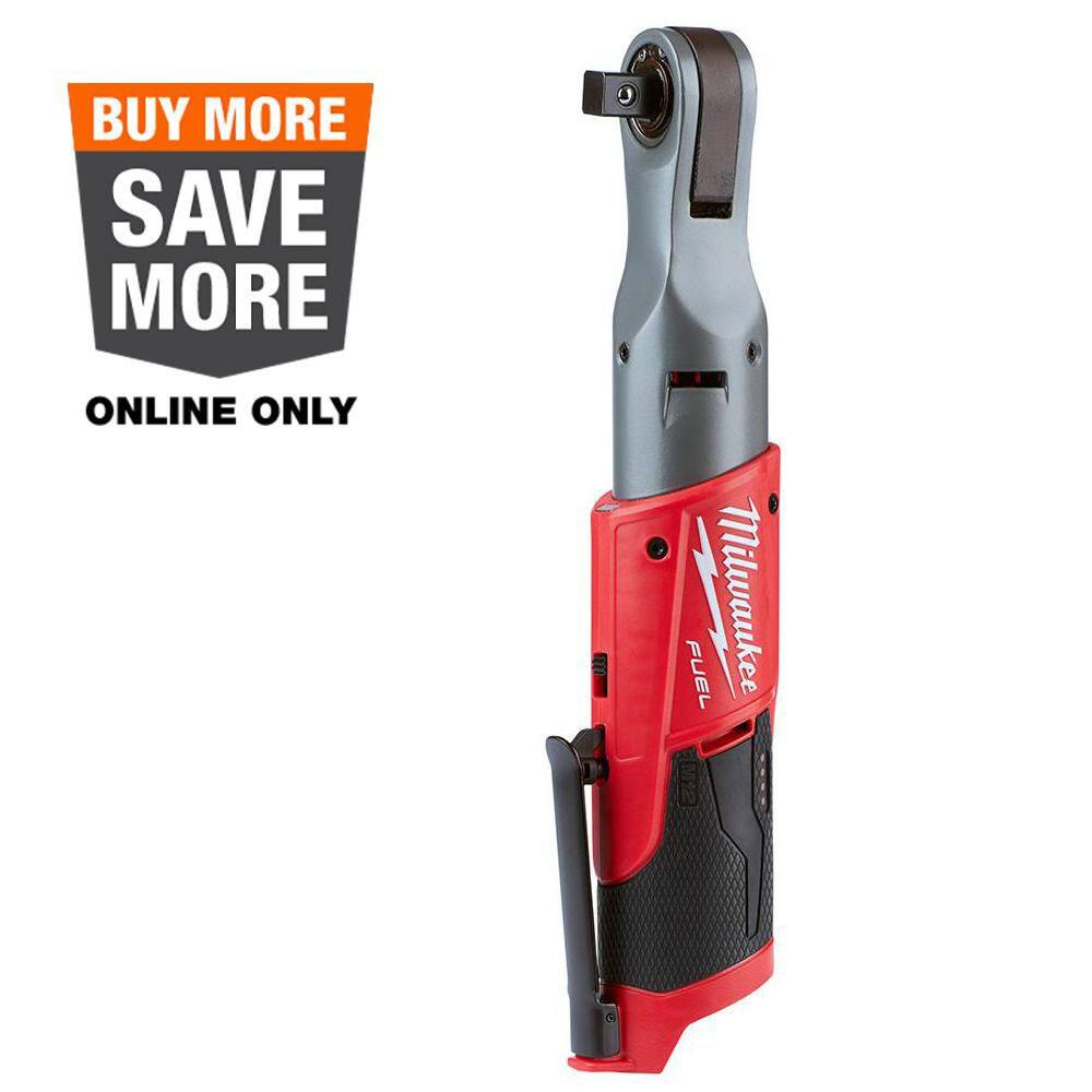 Milwaukee M12 FUEL 12V Lithium-Ion Brushless Cordless 1/2 in. Ratchet ...