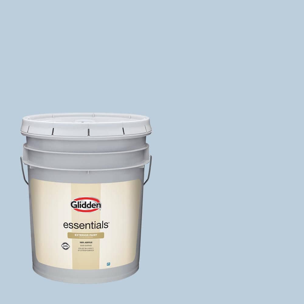 Glidden Essentials 5 gal. PPG1155-4 Constellation Satin Exterior Paint ...