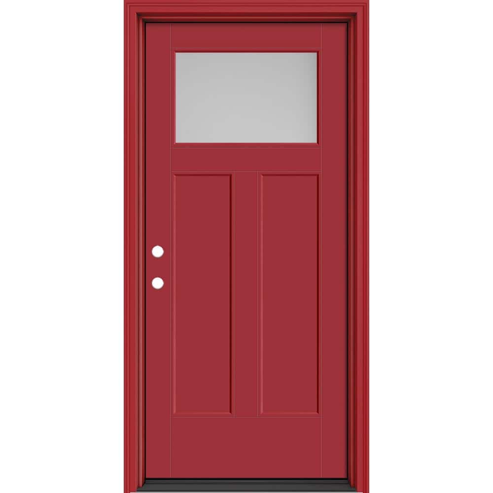 Masonite Performance Door System 36 in.x 80 in. Winslow Frosted Glass ...