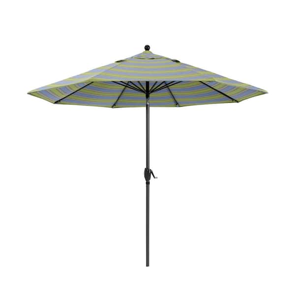 Reviews for California Umbrella 9 ft. Black Aluminum Market Patio ...