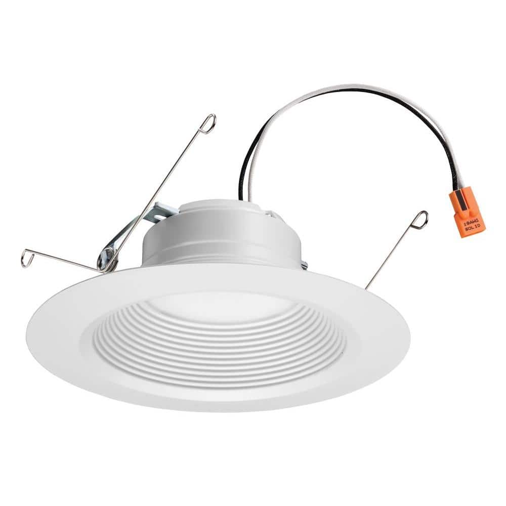 Lithonia Lighting E-Series 6 in. Matte White 2700K Color Temperature ...