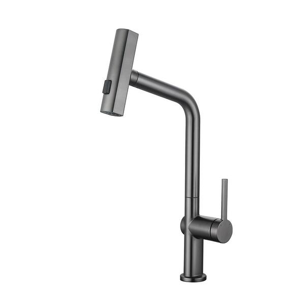 ruiling Single Handle Pull Down Sprayer Kitchen Faucet with Advanced ...