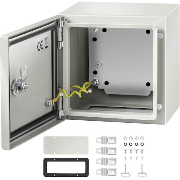 GIVIMO NEMA 4X Enclosure 12 x 12 x 8 Steel Gray 0-Gang IP66 1-Pack SPT ...