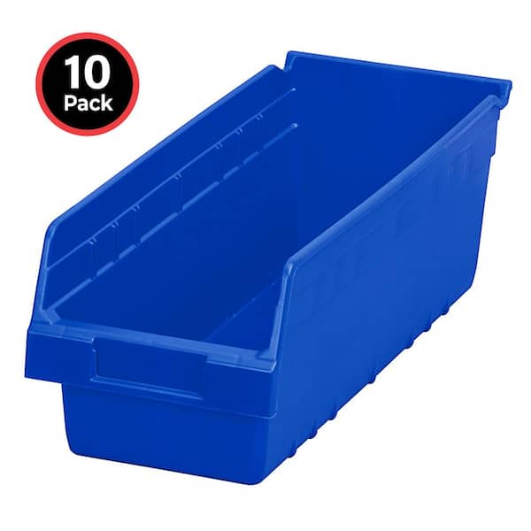 Akro-Mils Bin ShelfMax 17-7/8 in. x 6-5/8 in. x 6 in. Blue 30098BLUE ...