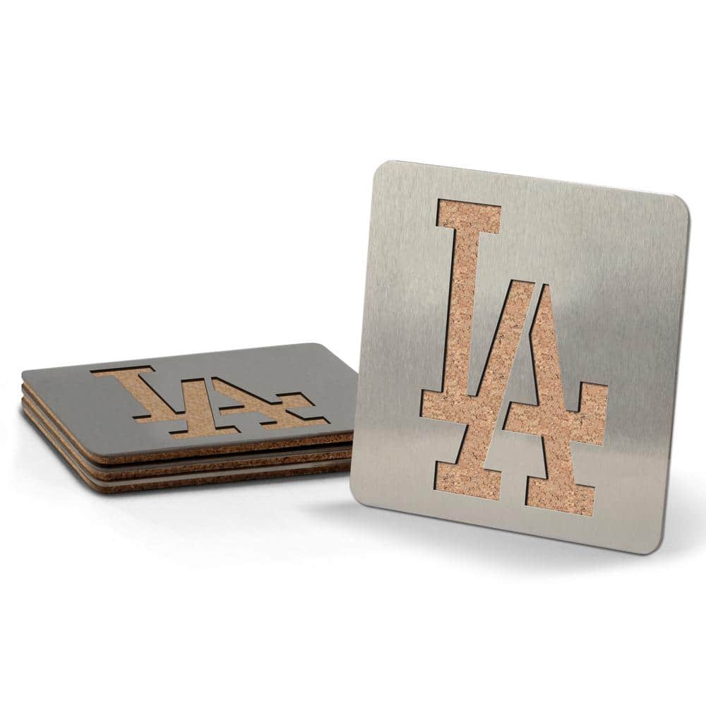 YouTheFan MLB Los Angeles Dodgers 4 in. Metallics Coasters (Set of 4 ...