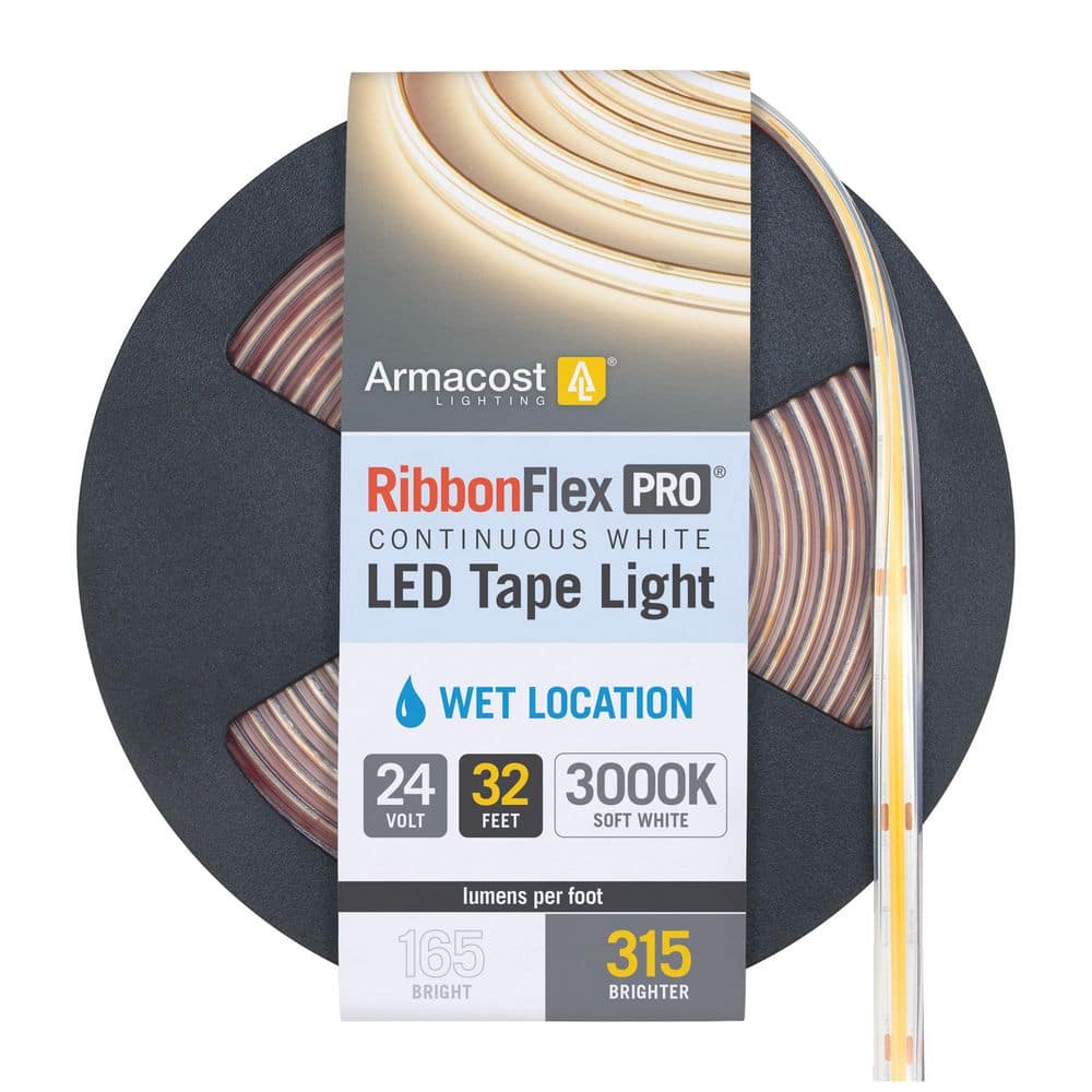 Armacost Lighting RibbonFlex Pro 24-Volt White COB Outdoor 32.8 ft ...