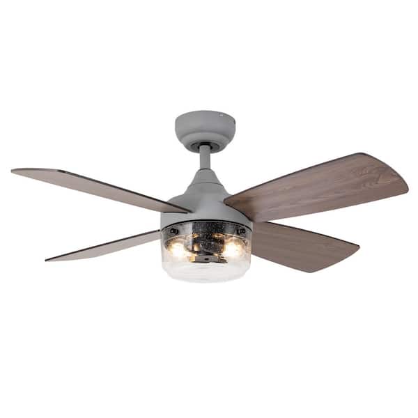 River of Goods Yvette 42 in. 2-Light Indoor Gray Ceiling Fan with ...
