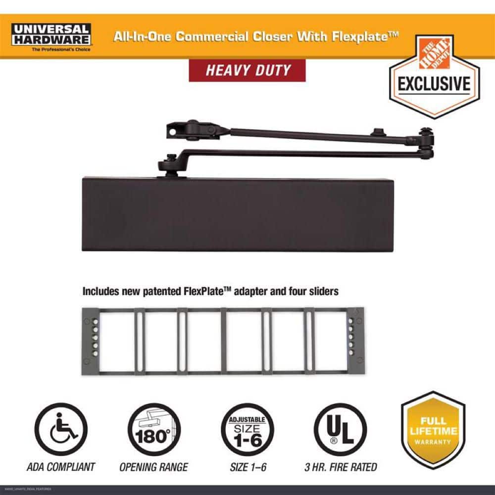 Reviews for Universal Hardware Heavy-Duty All-in-One Bronze Commercial ...