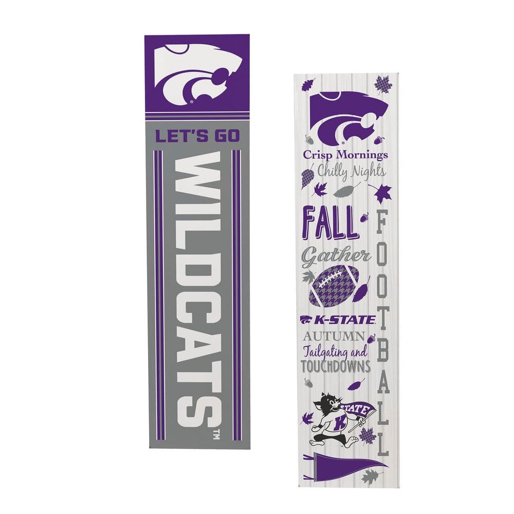 Evergreen 47 in. Double-Sided Leaner Fall Seasonal Porch Sign, Kansas ...