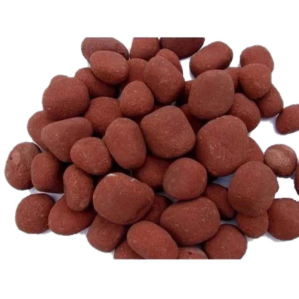 Ashman Online 1-2 in. Medium Premium Red Landscape Stones Solar 30 lbs ...