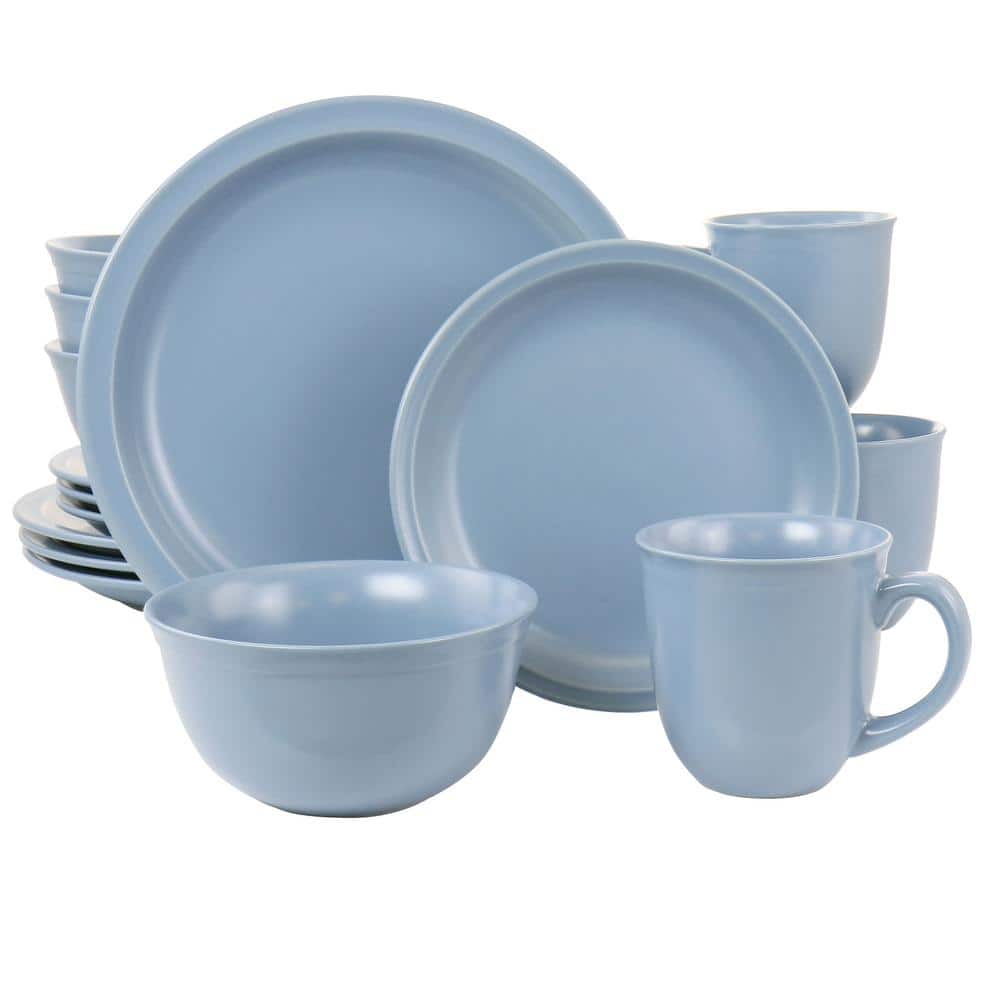 Gibson Home 16-Piece Blue Siam Stoneware Dinnerware Set 985115920M ...
