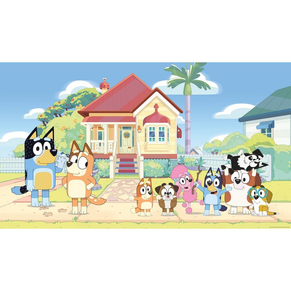 RoomMates Bluey Friends and Family Peel and Stick Wall Mural RMK12802M ...