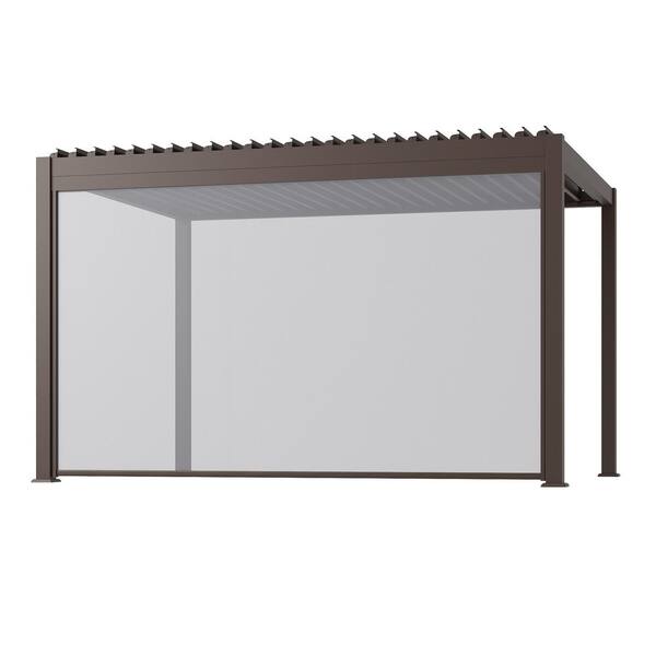 Sonkuki 13 ft. Adjustable Height Multifunctional Pull-Down Privacy ...