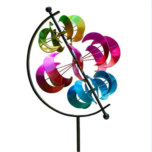 Large Metal Kinetic Wind Sculpture 0C778X35V - The Home Depot