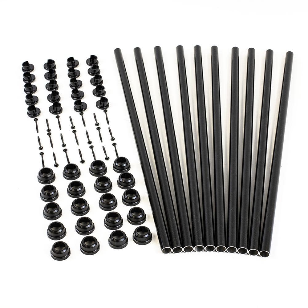 SNAP 'N LOCK 25 in. Snap and Lock Polycarbonate with Aluminum Baluster ...