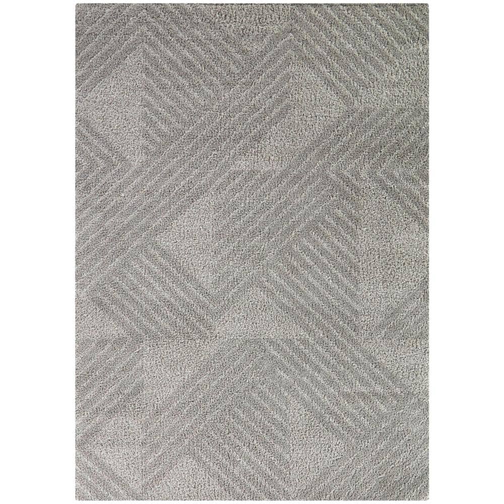 BALTA Chavero Dark Grey 5 ft. x 7 ft. Stripe Area Rug 3115502 - The ...