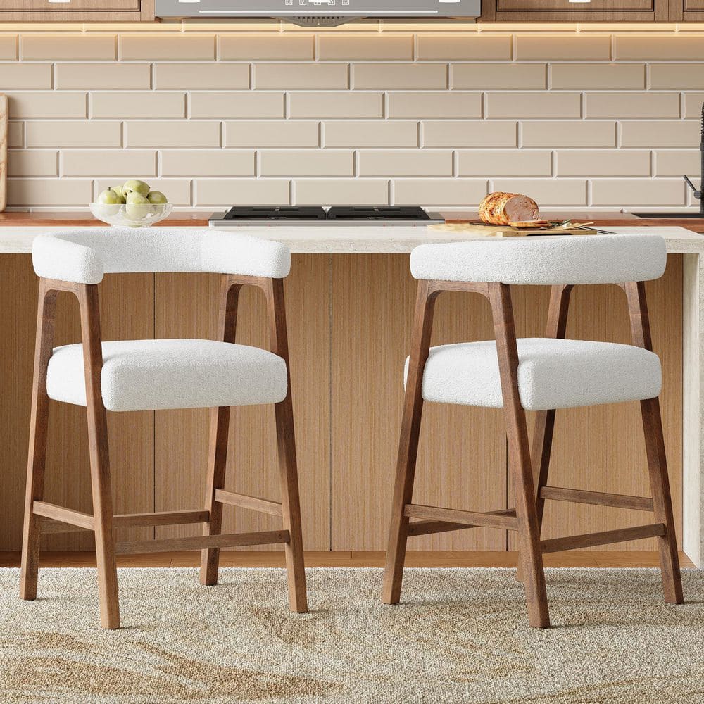 CHRISTOPHER KNIGHT HOME Kipling 37.5 in. H Walnut+White Solid Wood Bar ...