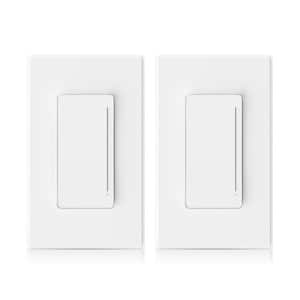 ELEGRP Smart Dimmer Light Switch, Single Pole/3 Way, 2.4GHz Wi-Fi Touch ...
