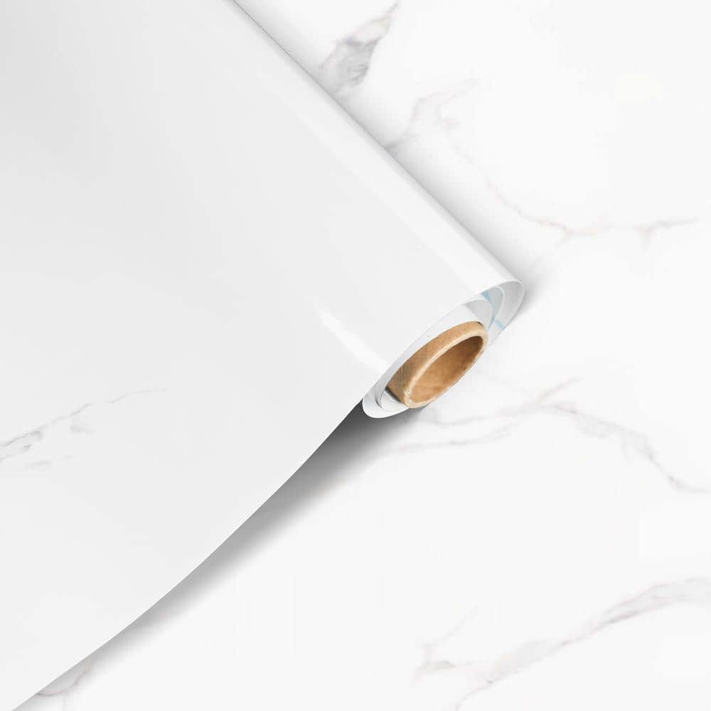 Jeedeson White Self-Adhesive Wallpaper, High Temperature Resistant and ...