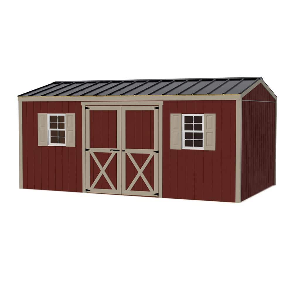 Best Barns Handmade Haven 16 ft. x 10 ft. Wood Shed Kit with Spacious ...