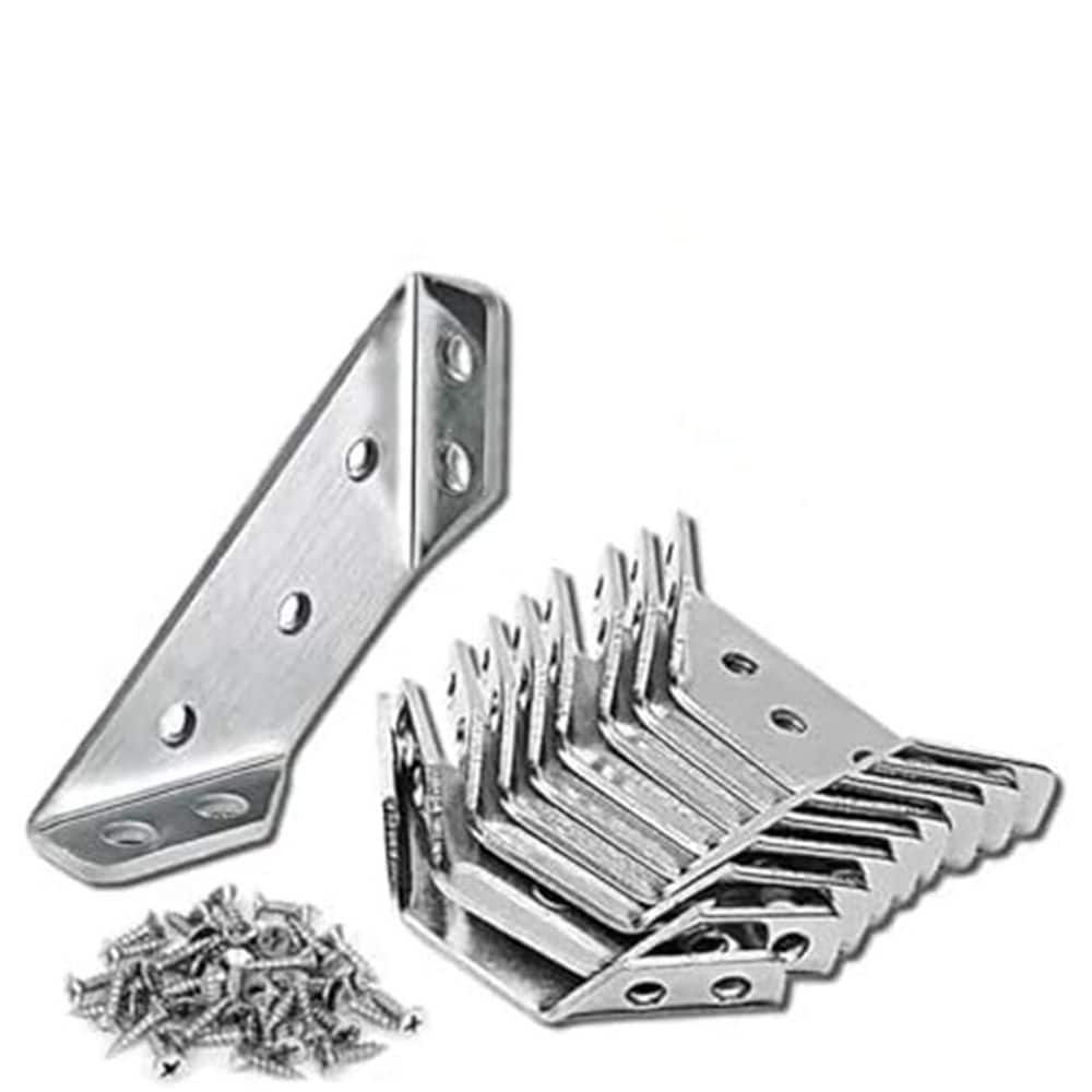 KIWDZFU 20PCS Universal Stainless Steel L Brackets 2. 5x0. 8 20-Pack ...