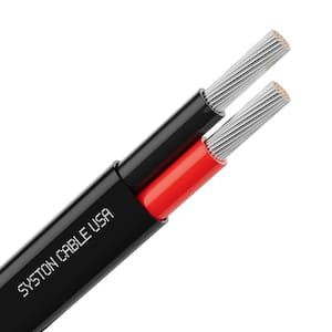 Syston Cable Technology 500 ft. 18/2 Black Tinned Copper Electrical ...