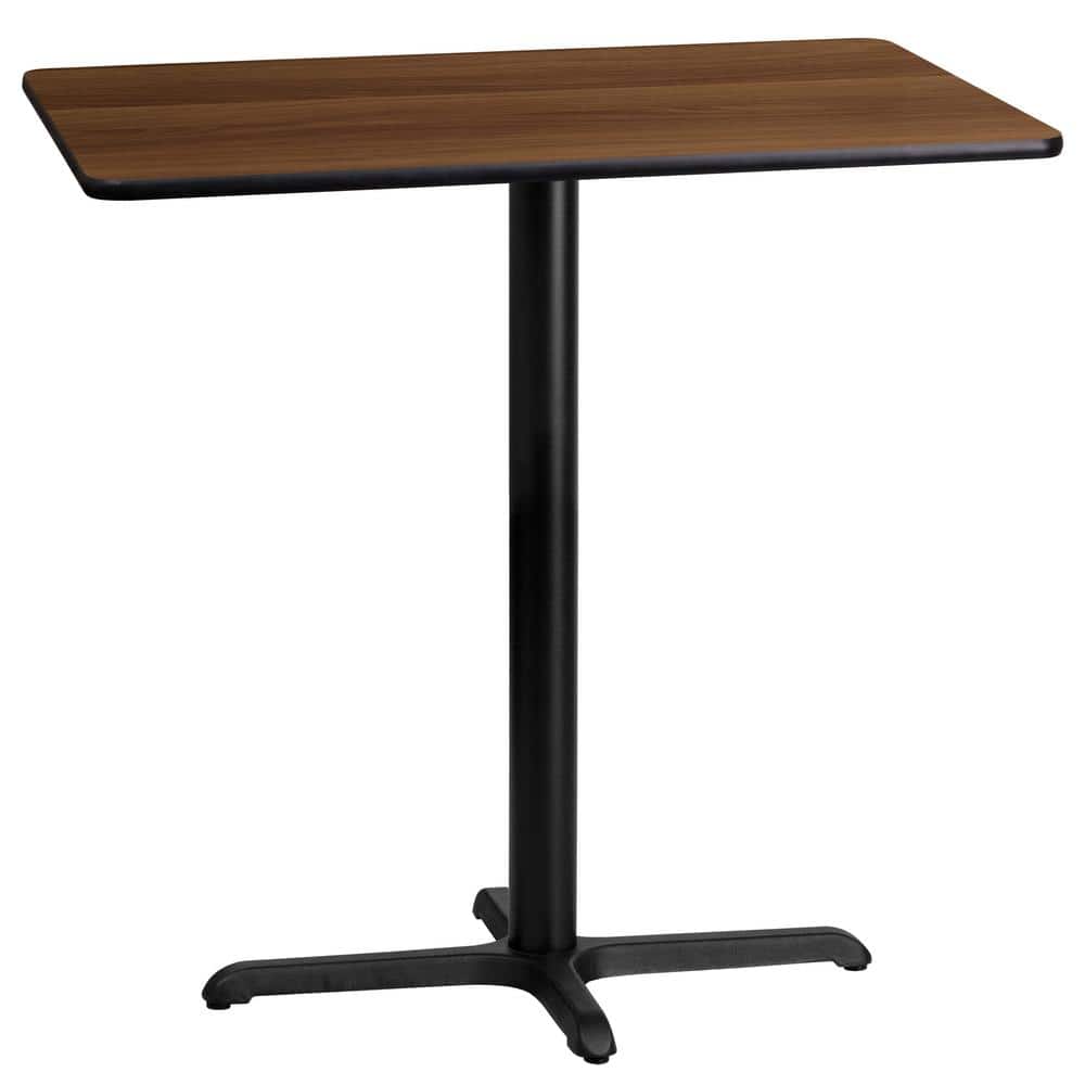 Flash Furniture 24 in. x 42 in. Rectangular Walnut Laminate Table Top ...