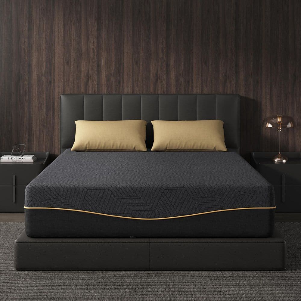 Spmou Full Medium Memory Foam 14 in. Bed-in-a-Box Mattress with Zoned ...