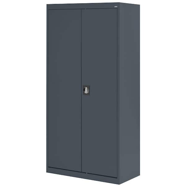 Sandusky Garage Cabinet in Charcoal 36 in. W x 72 in. H x 18 in. D