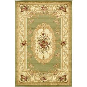 Unique Loom Versailles Henry Light Blue 2' 2 x 3' 0 Area Rug 3129893 ...